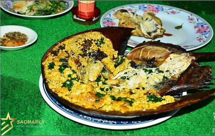 Món ăn ấn tượng: Sam nướng mỡ hành